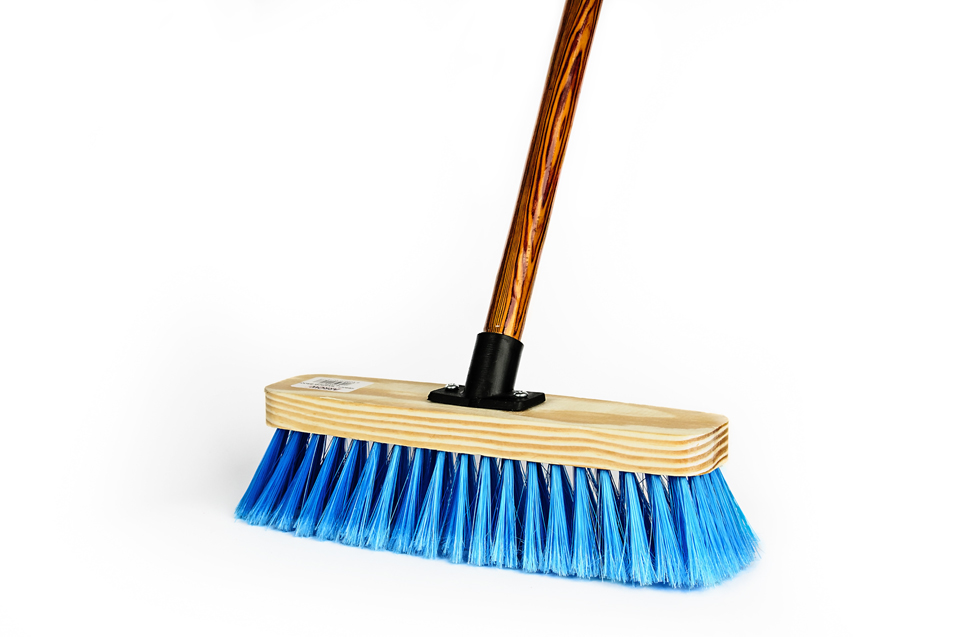 Wooden Flagged “Rainbow” Broom | NCS